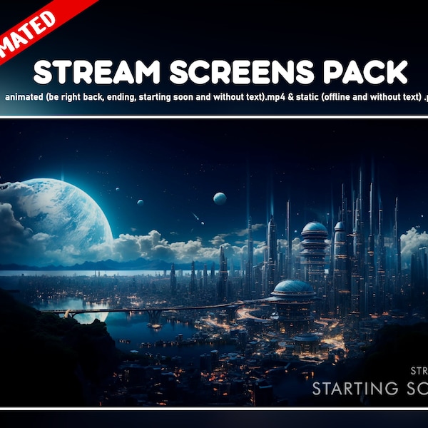 Starting Soon Stream Space Background - Etsy