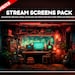 Retro Futuristic Gamer Room Twitch Overlay Animated Pack - Steampunk ...