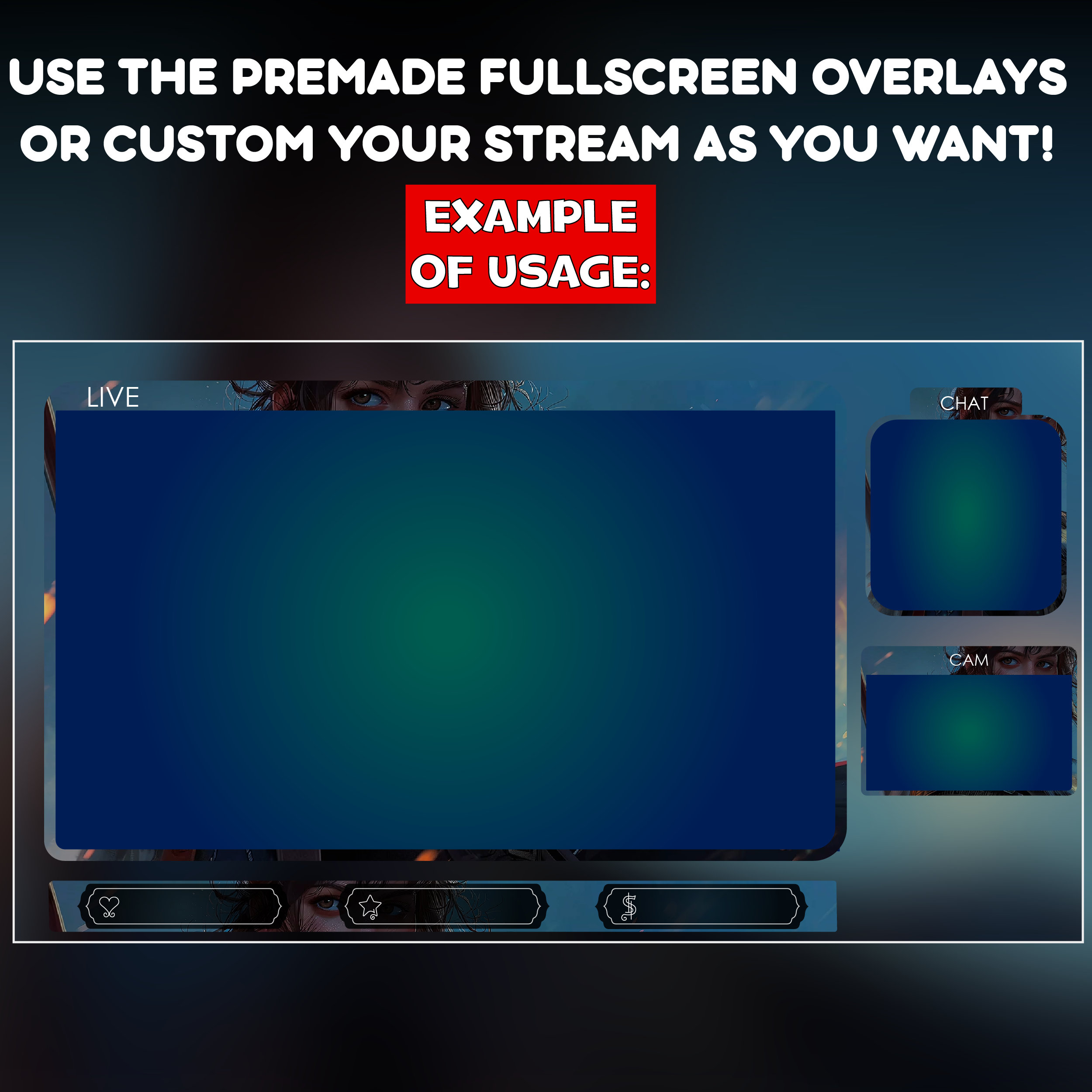 Warrior Woman Twitch Overlay Pack - Epic Valkyrie Animated Stream ...