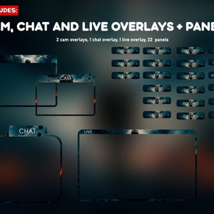 Shooter Twitch Overlay Animated Pack - Inspired Background Cod War ...