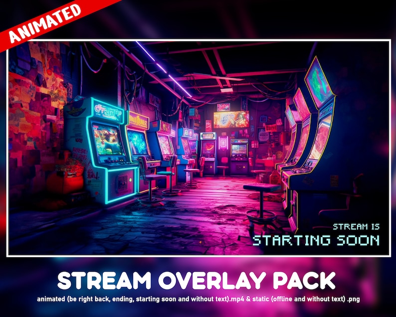 Retro Twitch Overlay Animated Package Inspired 80s Videogame - Etsy Retro Twitch Overlay Animated Package Inspired 80s Videogame - Etsy