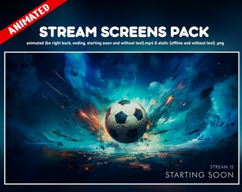 Futbol Twitch Overlay Animated Package - Fifa Videogames Futbol Screens ...