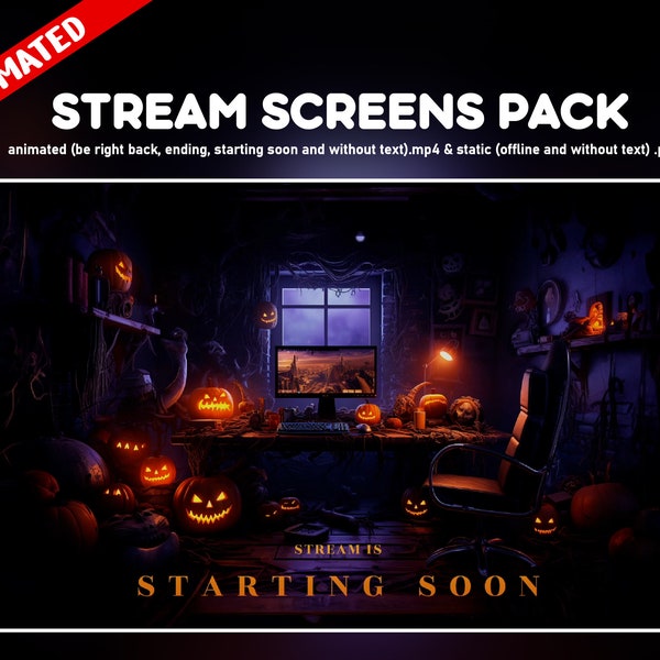 Obs Stream Overlay Pack Spooky - Etsy