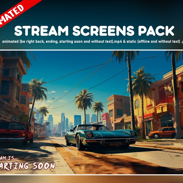 Grand Theft Auto Twitch Overlay - Etsy