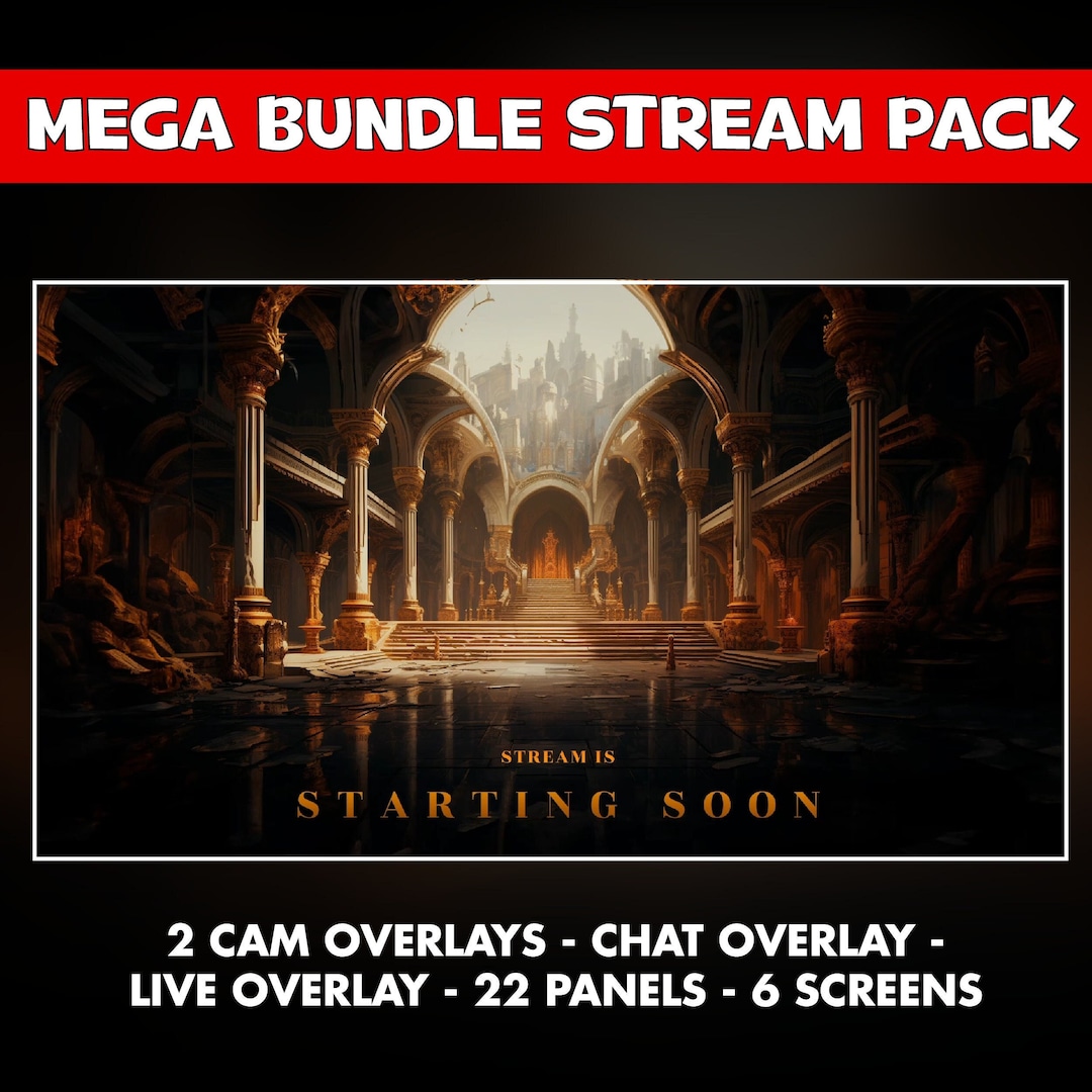 Cozy Medieval Temple Twitch Overlay Animated Pack D&d Whimsical Church ...