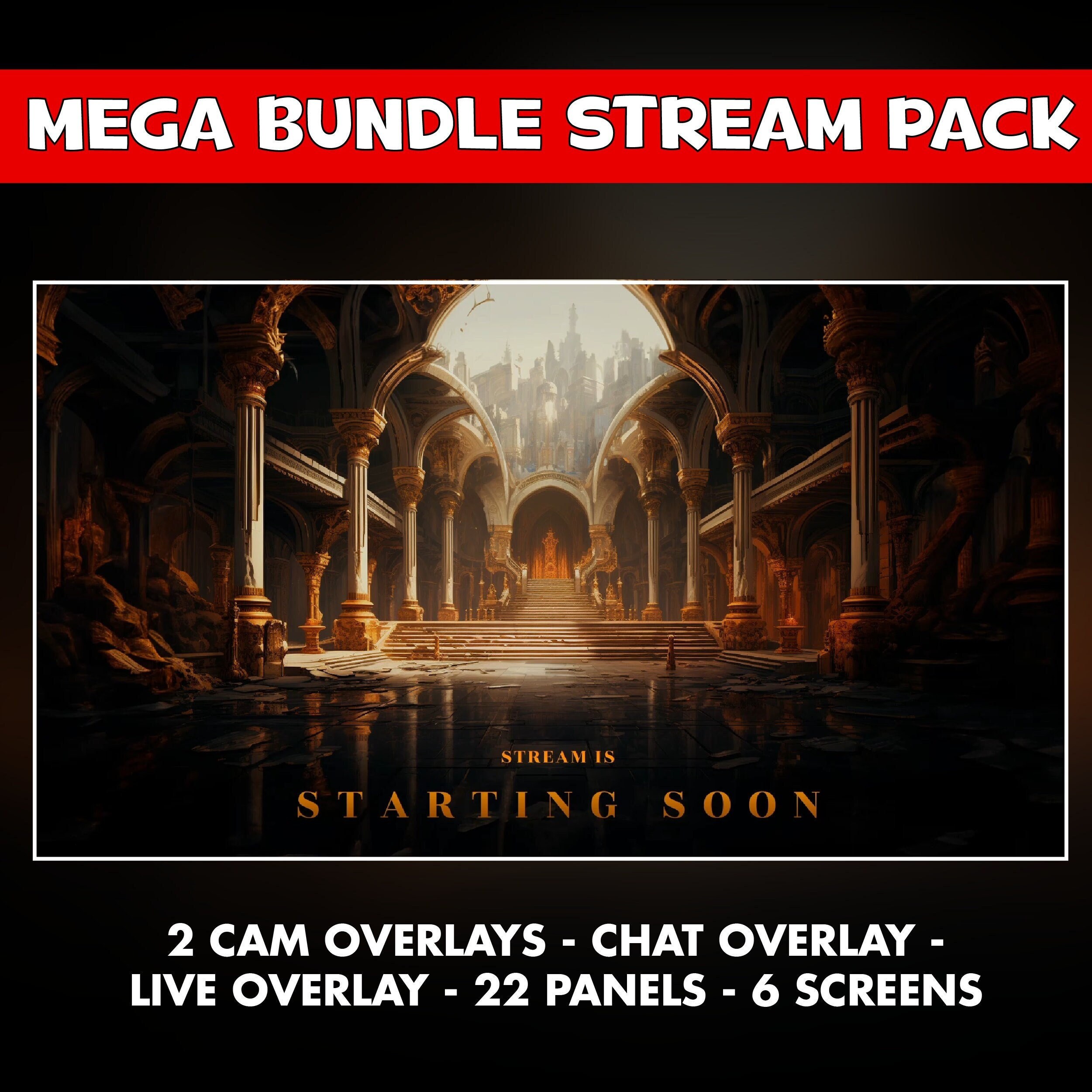 Cozy Medieval Temple Twitch Overlay Animated Pack - D&d Whimsical ...