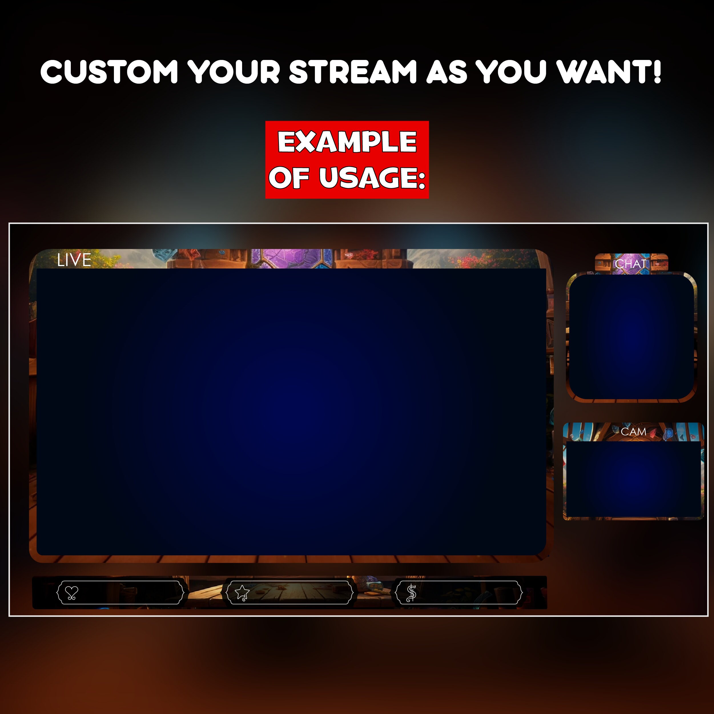 Cards Game Table Twitch Overlay Animated Pack - Table for Cards ...