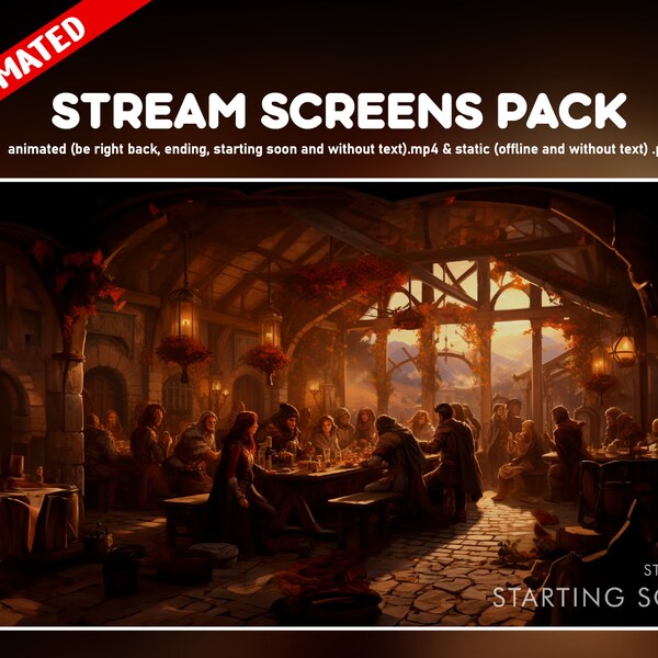 Twitch Background Tavern - Etsy