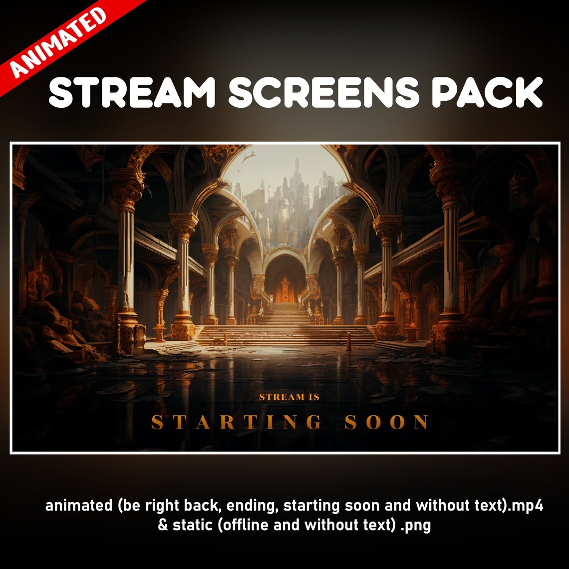 Cozy Medieval Temple Twitch Overlay Animated Pack - D&d Cute Church ...