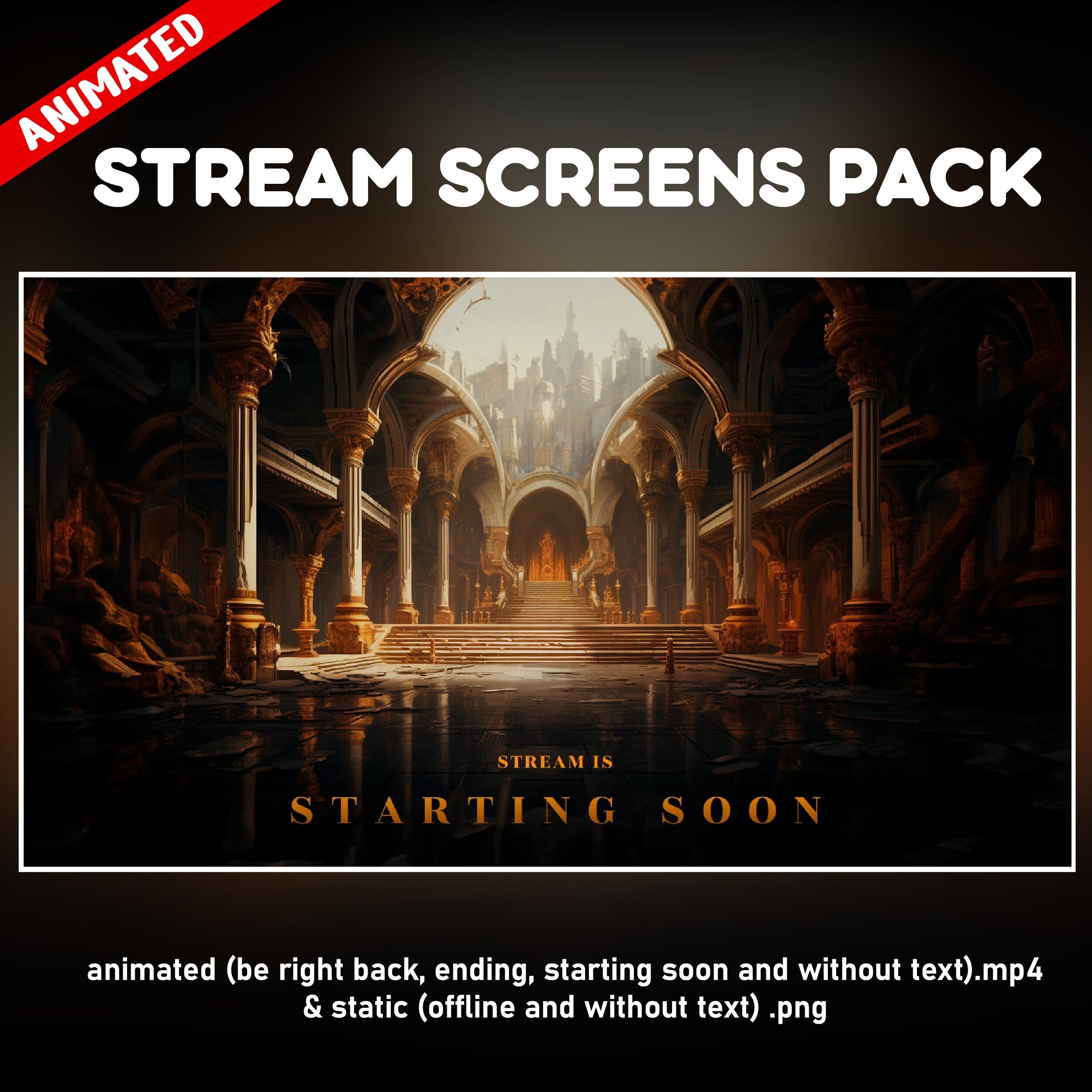 Cozy Medieval Temple Twitch Overlay Animated Pack - D&d Cute Church ...