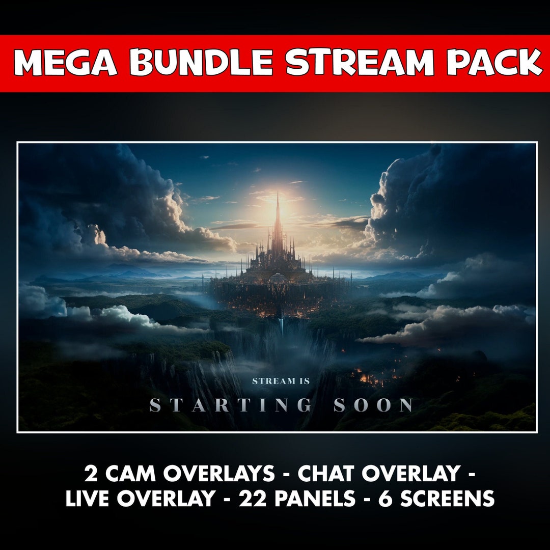 Fantasy Landscape Twitch Overlay Animated Pack - Magical Kingdom ...