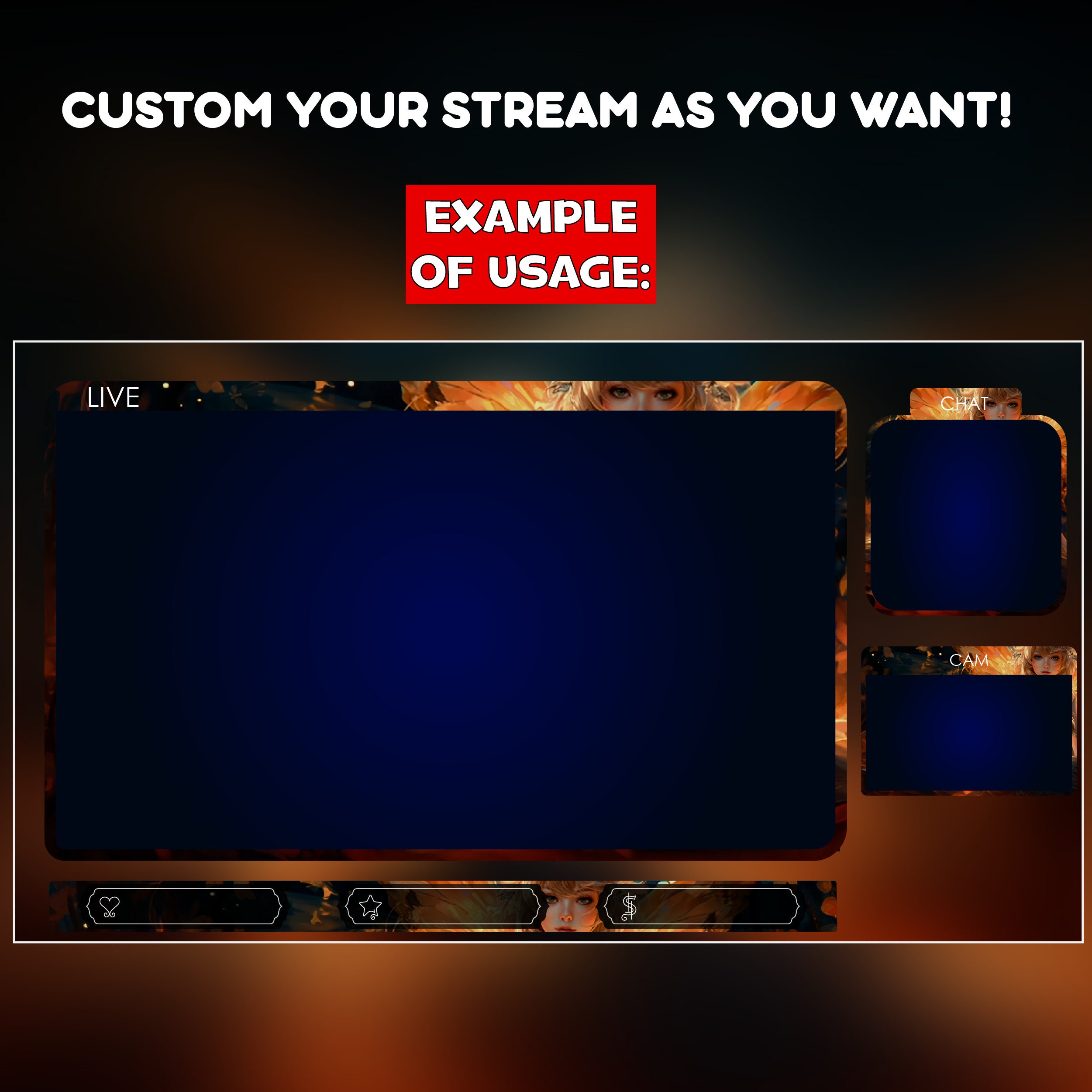 Fairy Fantasy Twitch Overlay Animated Pack - Whimsical Background Cozy ...