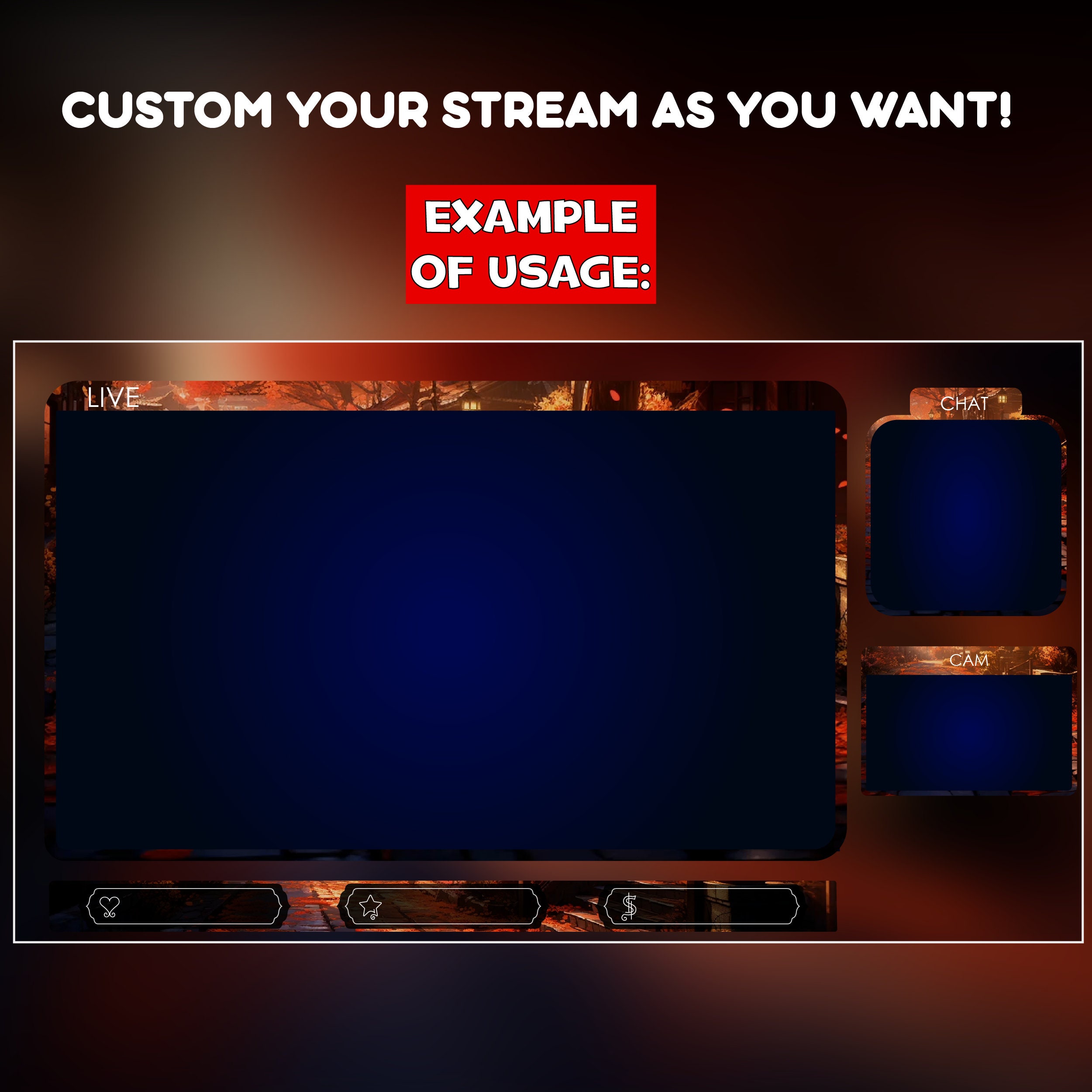 Asian Medieval City Twitch Overlay Animated Pack - Japanese Cozy Stream ...