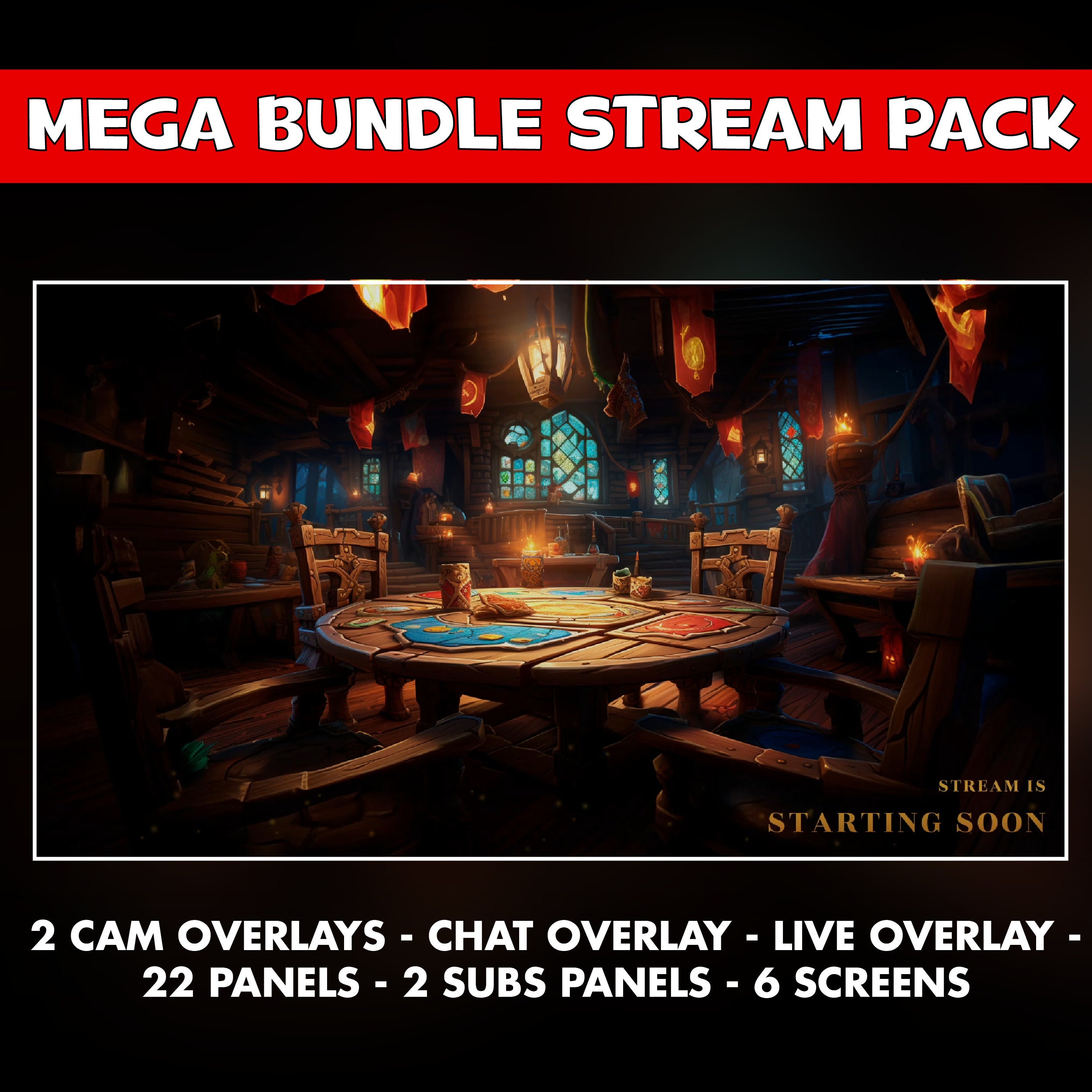 Cards Game Table Twitch Overlay Animated Pack Table for - Etsy