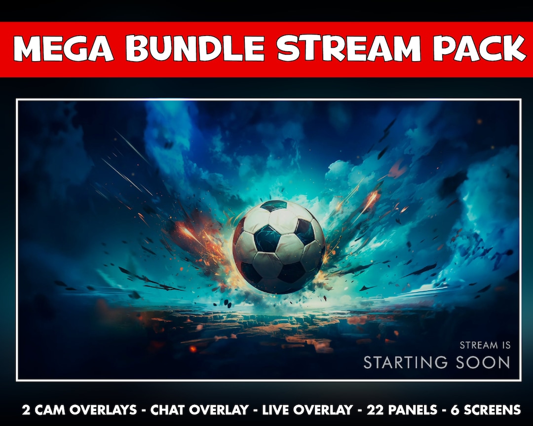 Futbol Twitch Overlay Animated Pack - Fifa Game Screens Bundle for Your ...