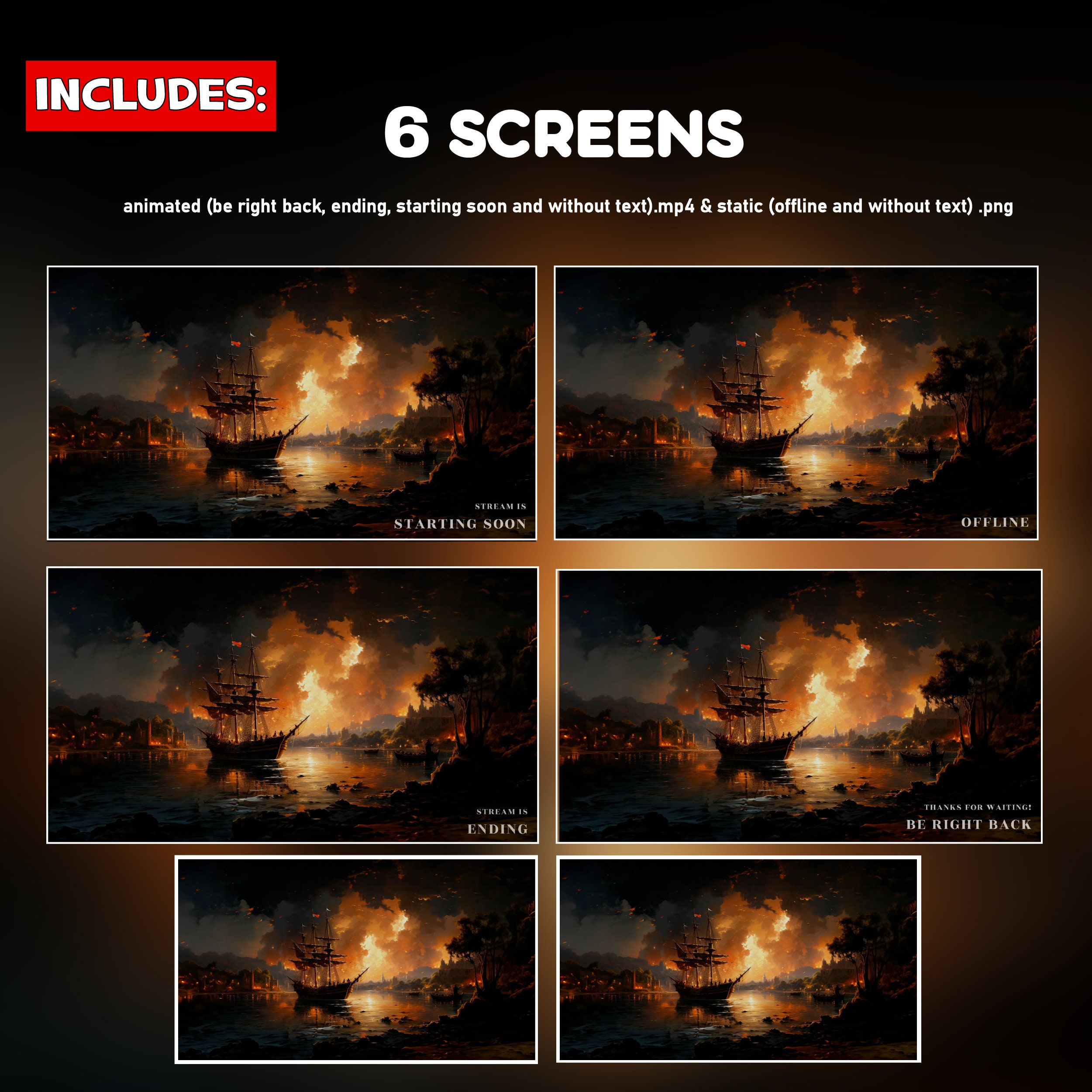 Pirates Twitch Overlay Animated Pack - Inspired Background Battle War ...