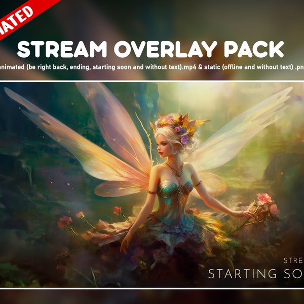 Fairy Vtuber Overlay - Etsy