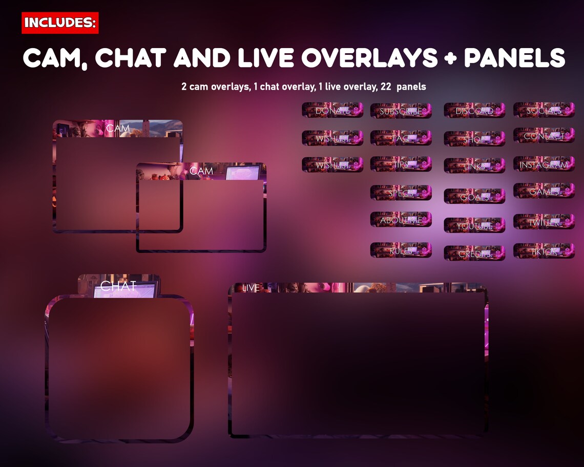Goth Twitch Overlay Animated Pack - Spooky Pumpkin Bedroom Halloween ...