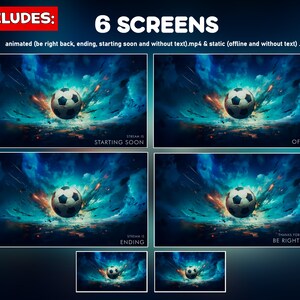 Futbol Twitch Overlay Animated Pack - Fifa Game Screens Bundle for Your ...