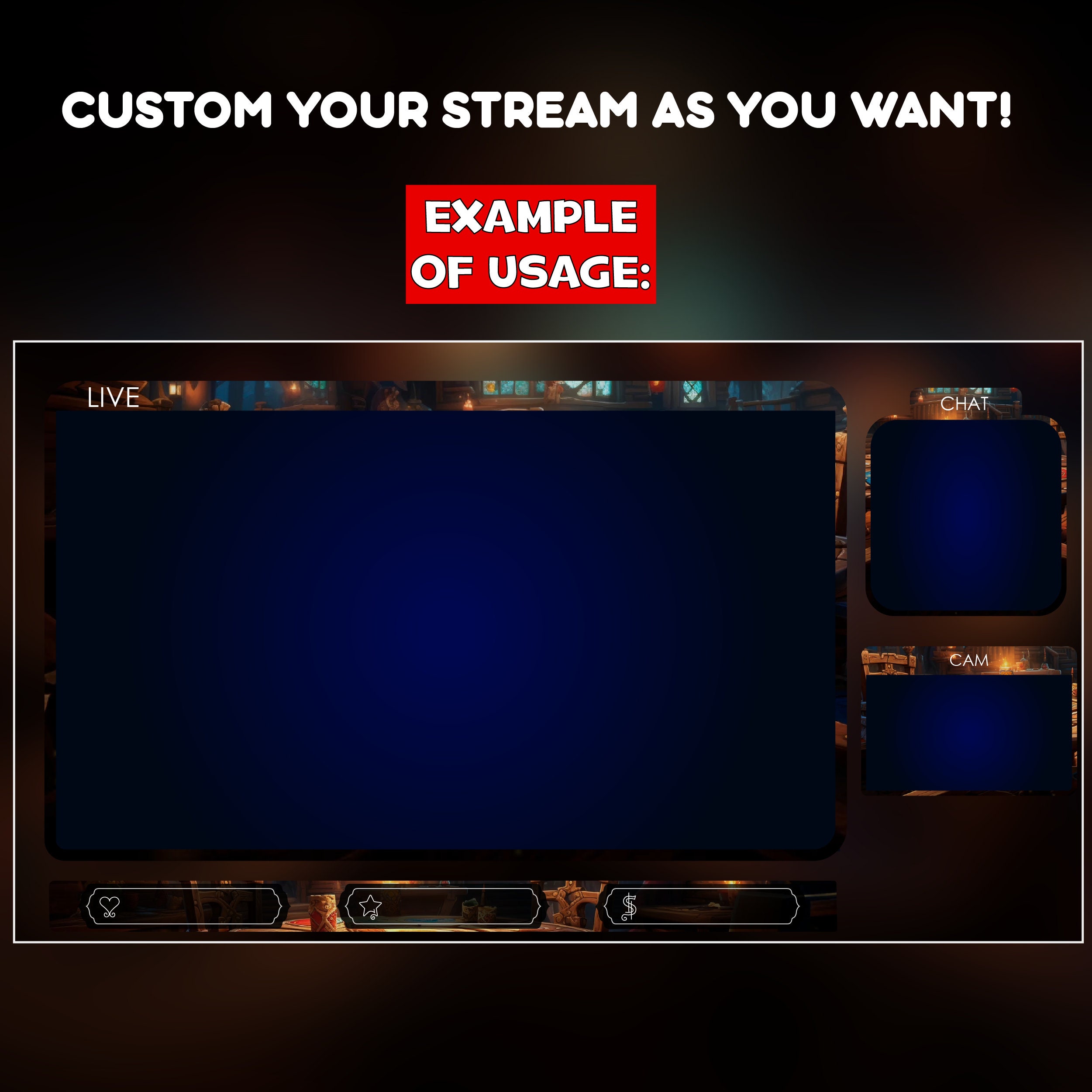 Cards Game Table Twitch Overlay Animated Pack - Table for Cards ...