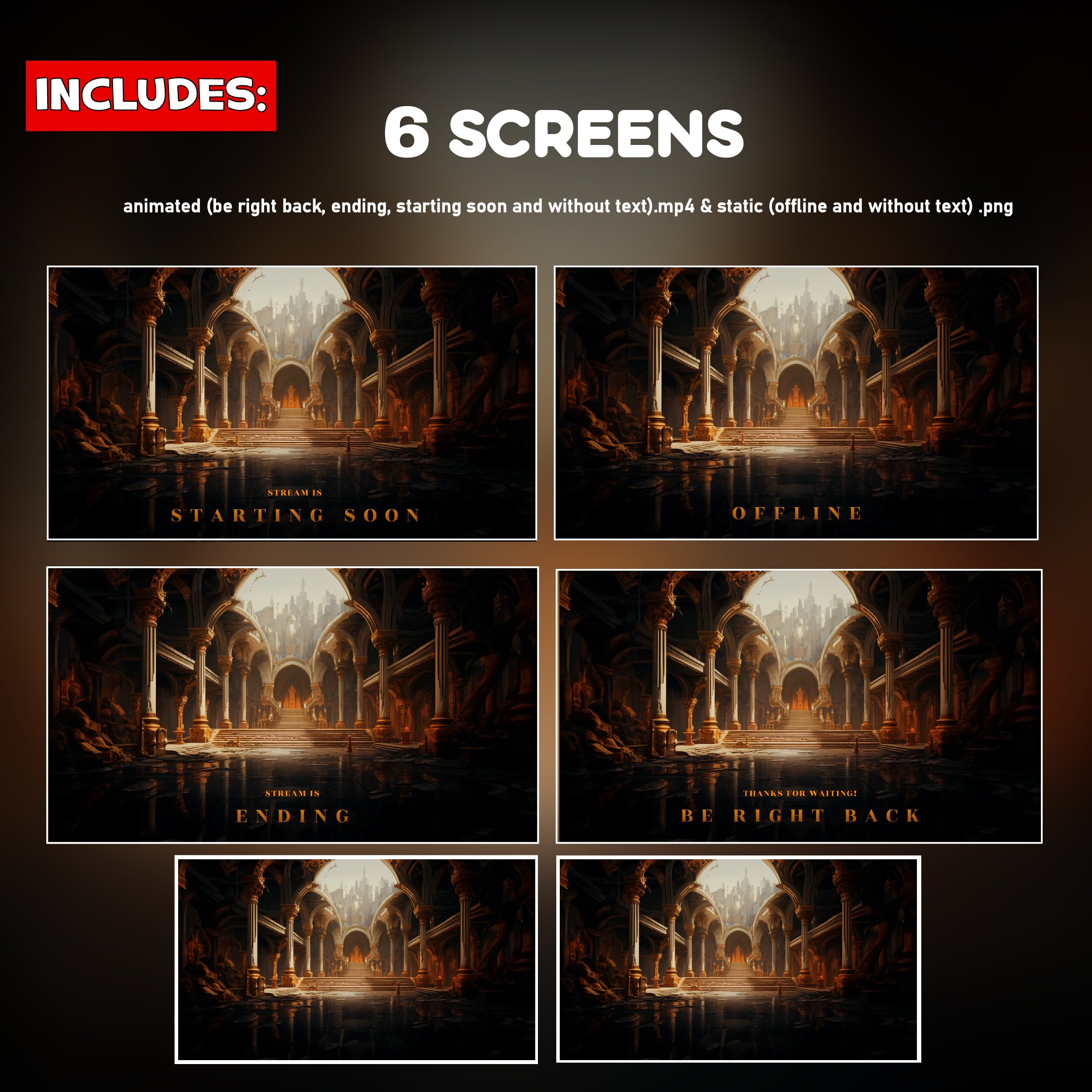 Cozy Medieval Temple Twitch Overlay Animated Pack - D&d Whimsical ...