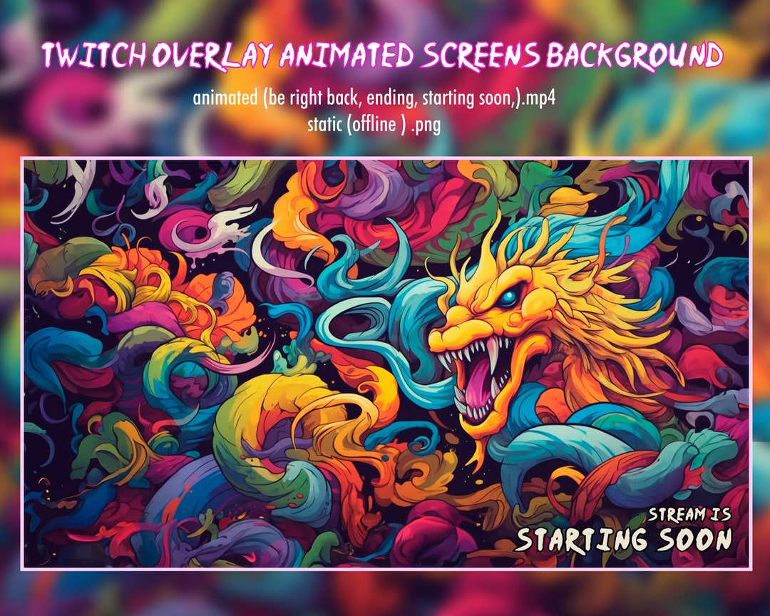 Graffiti Twitch Overlay Animated - Street Art Screens Perfect for Your ...