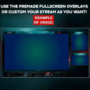 Cthulhu Twitch Overlay Animated Package - Cthulhu Background Stream ...