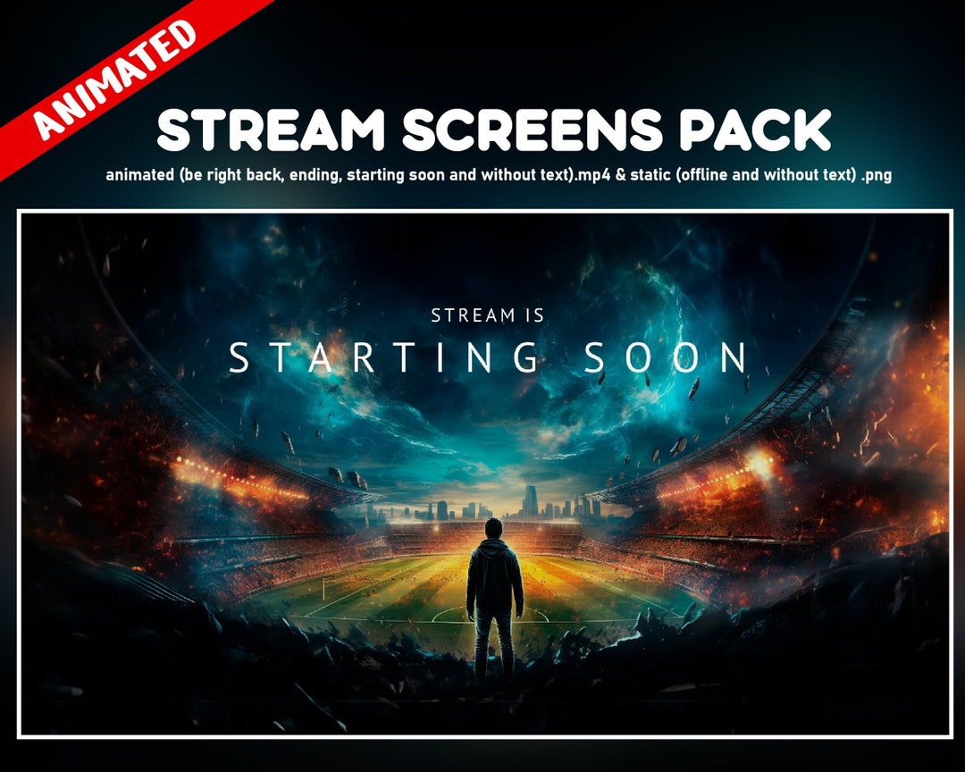 Futbol Twitch Overlay Animated Package - Fifa Videogames Futbol Screens ...