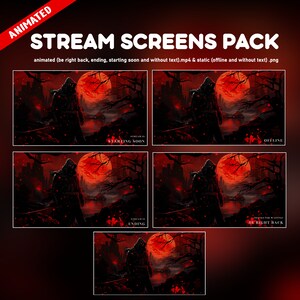 Ninja Red Twitch Overlay Animated Package - Ninja Warrior - Asian ...