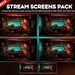 Retro Futuristic Gamer Room Twitch Overlay Animated Pack - Steampunk ...