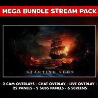 Skull Goth Twitch Overlay Vtuber Background, Witchy Animated Avatar ...