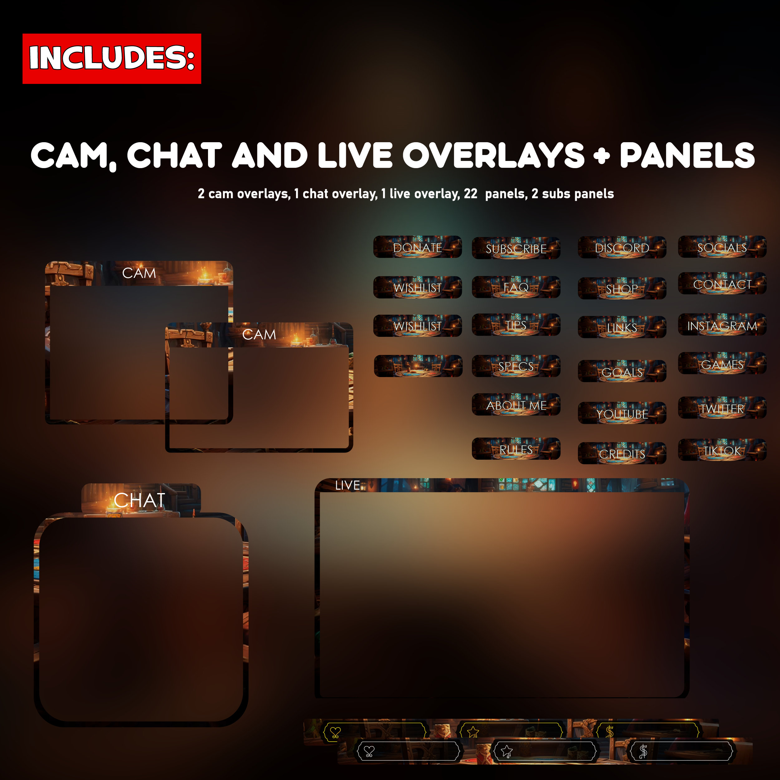 Cards Game Table Twitch Overlay Animated Pack Table for - Etsy