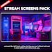 Retro Twitch Overlay Animated Packaged - Inspired 80s Videogame Screens ...