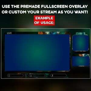 Dragon Twitch Overlay Animated Pack - Mythological Fantasy Forest ...