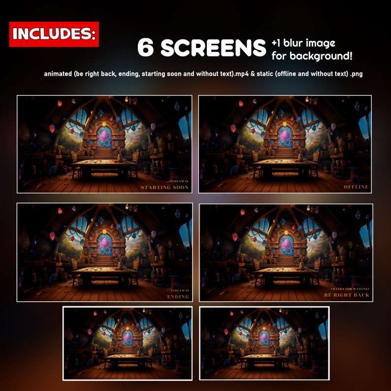 Cards Game Table Twitch Overlay Animated Pack - Table for Cards ...