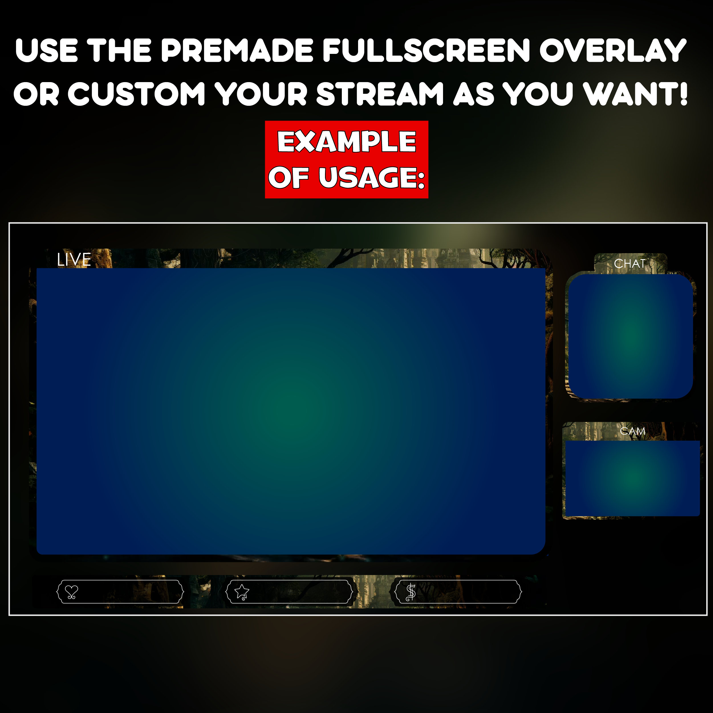 Forest Twitch Overlay Animated Pack Plants Forest Elfic Nature ...