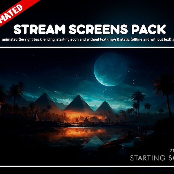 Egyptian Overlay Twitch - Etsy