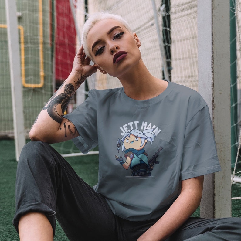 Jett Valorant Jett Main Drooling Funny Unisex T-shirt Gift - Etsy