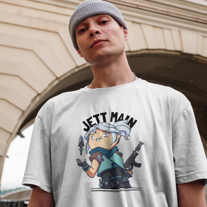 Jett Valorant Jett Main Drooling Funny Unisex T-shirt Gift - Etsy