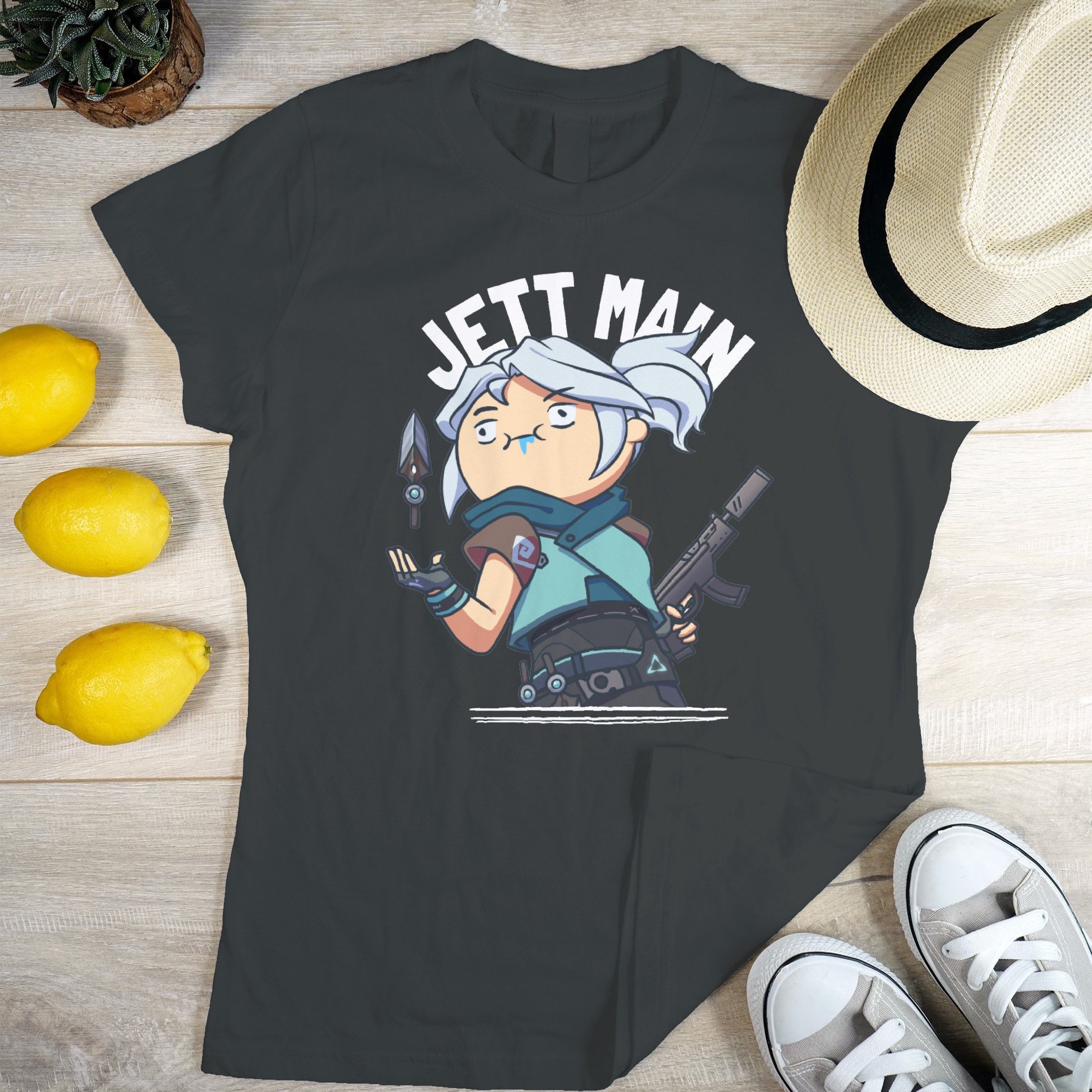 Jett Valorant Jett Main Drooling Funny Unisex T-shirt Gift for Him Gift ...
