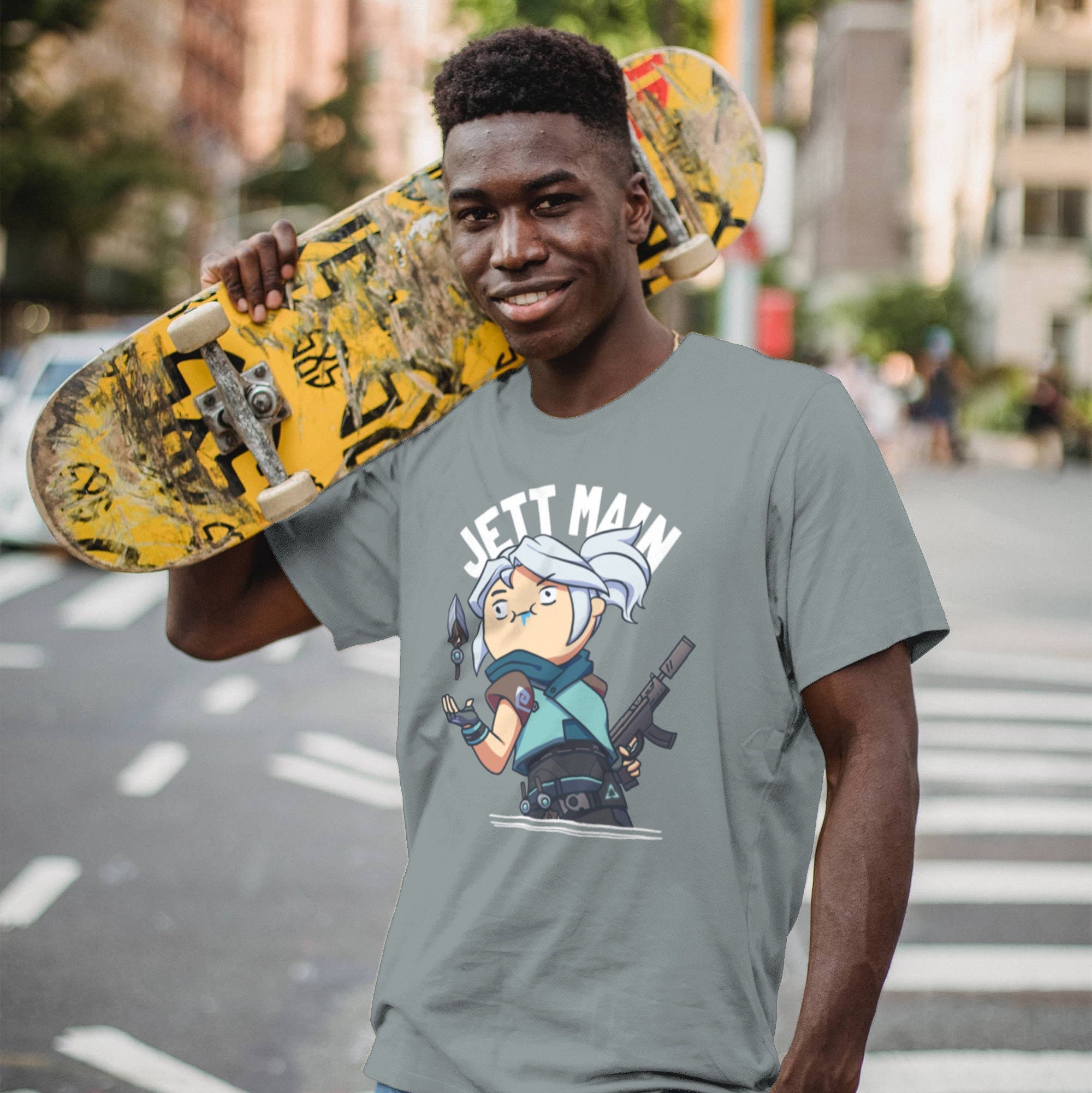 Jett Valorant Jett Main Drooling Funny Unisex T-shirt Gift - Etsy