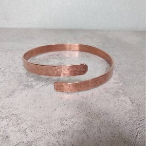 Hammered Copper Arm Band, Upper Arm Cuff, Custom Bracelet With ...