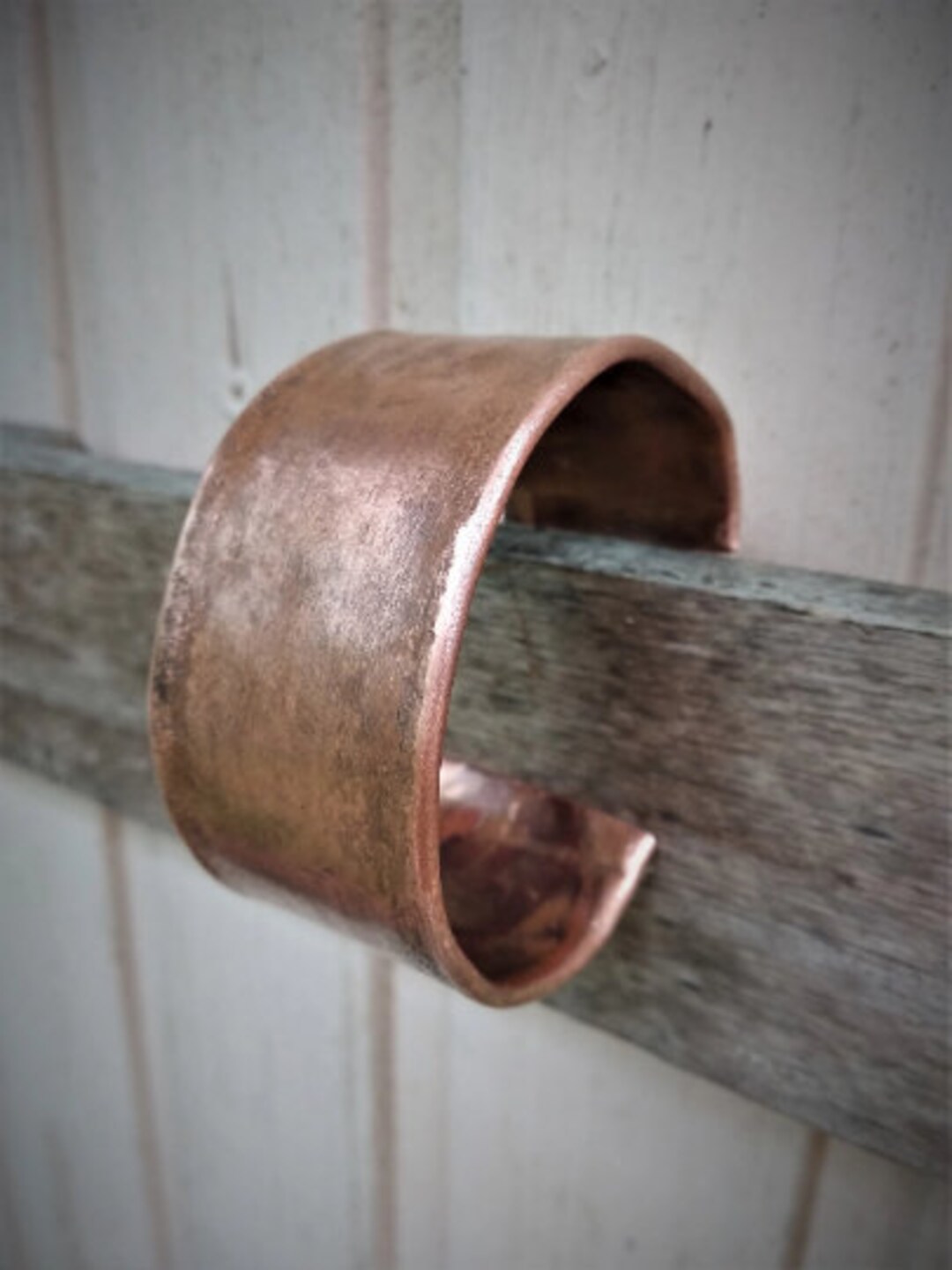 Personalized Solid Copper Cuff, Stylish Wide Bangle, Recycled Pure ...