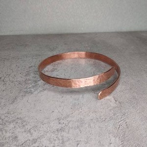 Hammered Copper Arm Band, Upper Arm Cuff, Custom Bracelet With ...