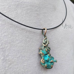 Handmade Copper Nugget Necklace | Freeform Rustic Copper Necklace ...