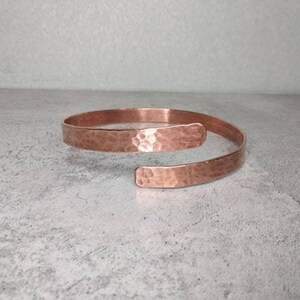 Hammered Copper Arm Band, Upper Arm Cuff, Custom Bracelet With ...