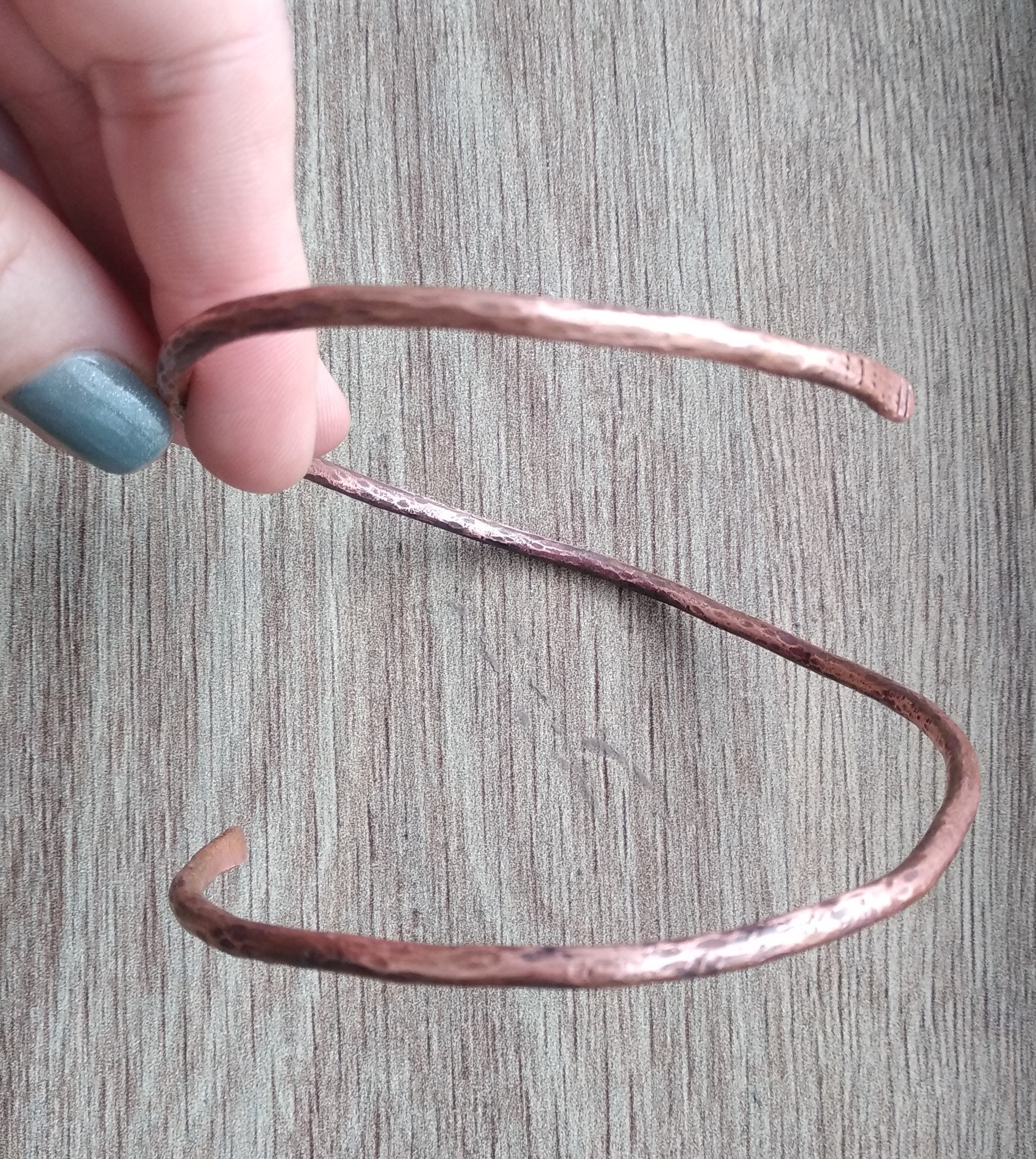 Adjustable Copper Armband Set, Oxidized Hammered Arm Band, Armlet ,arm ...