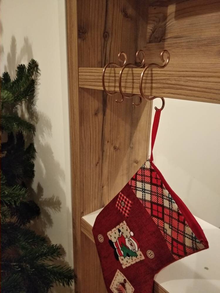 Solid Copper Mantle Stocking Holder Mantle Copper Hook - Etsy