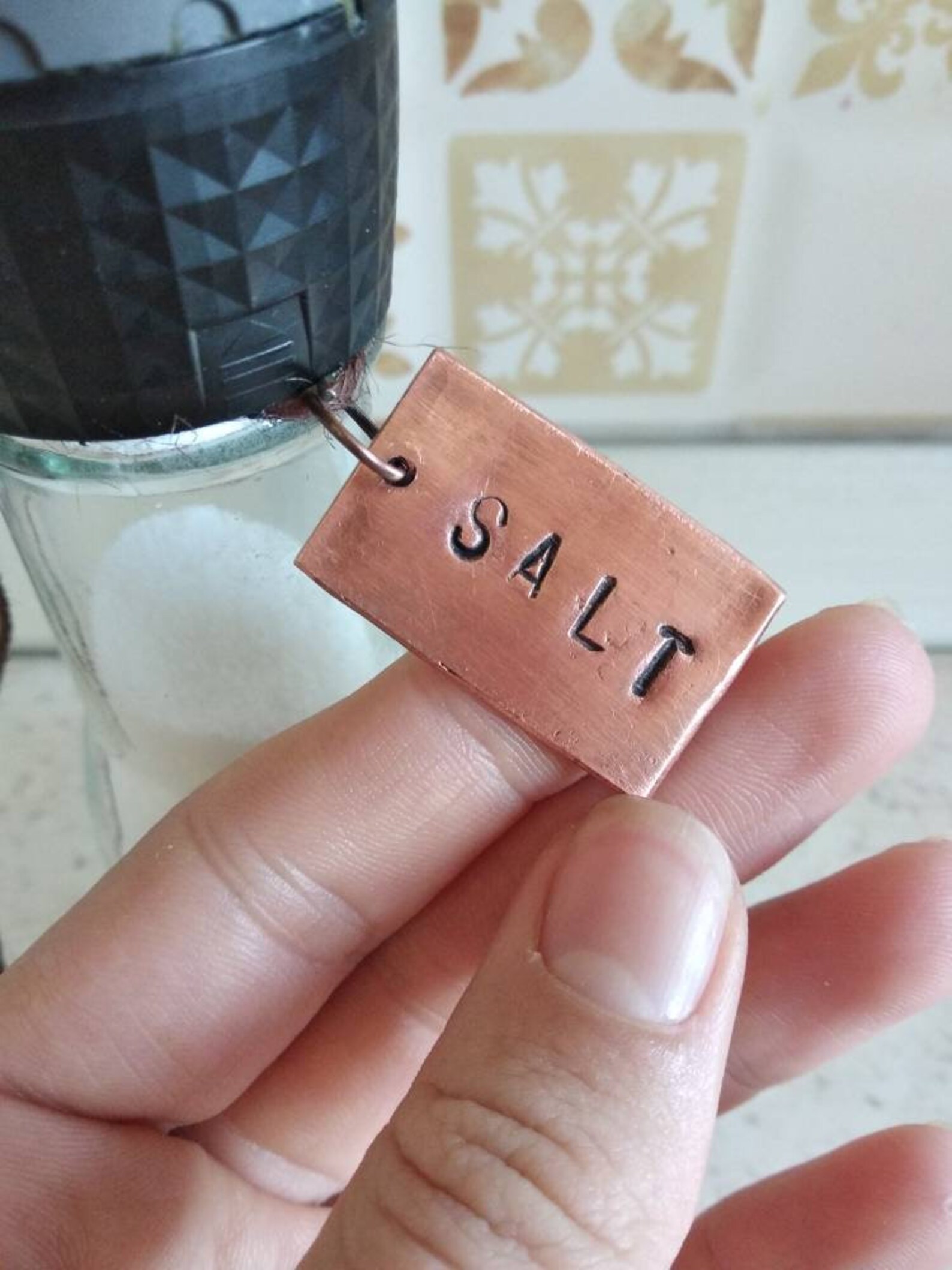 Copper Pantry Label, Custom Pantry Tags, Copper Labels for Home ...