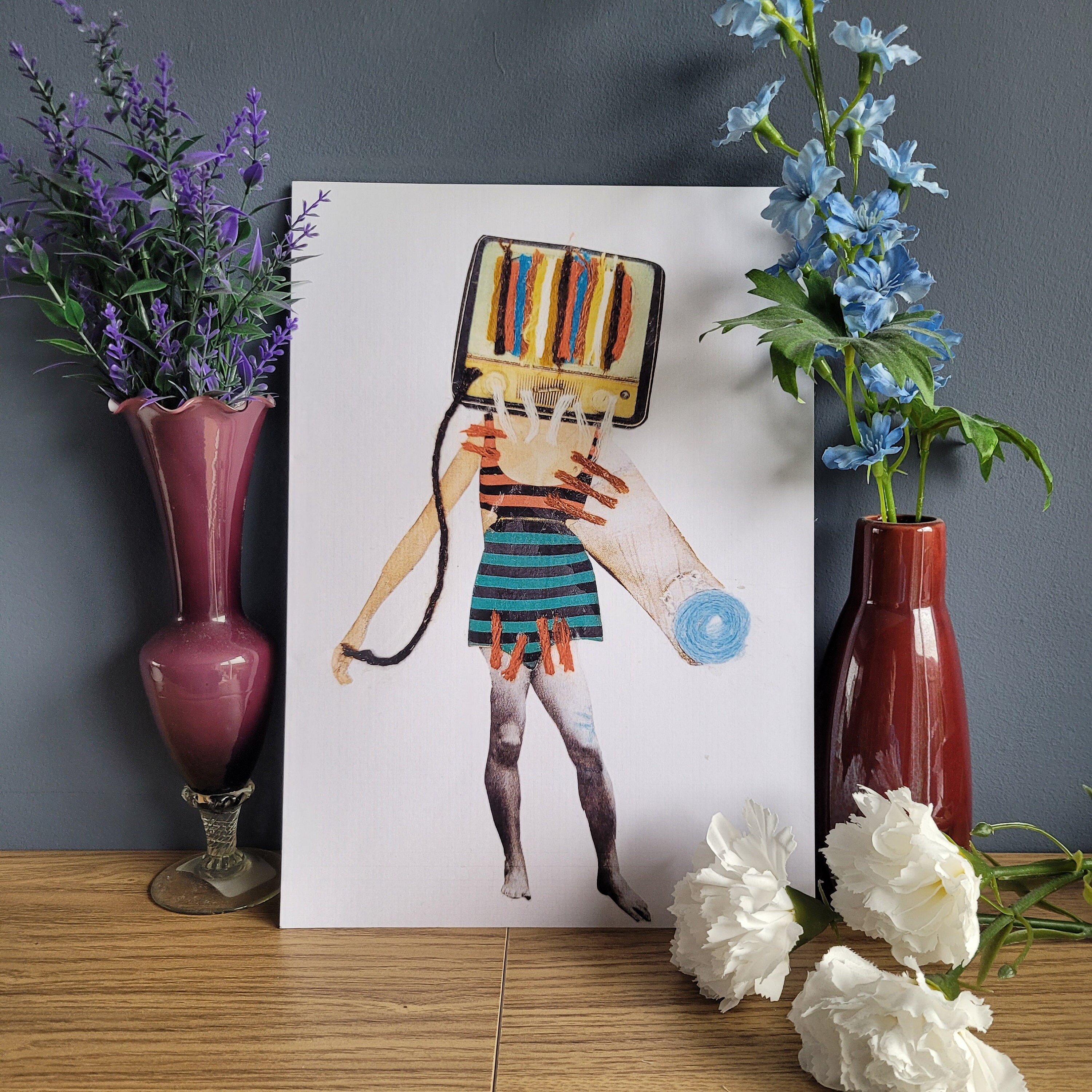 Collage Print Collage Art Print Weird Art Print Weird Home Decor ...